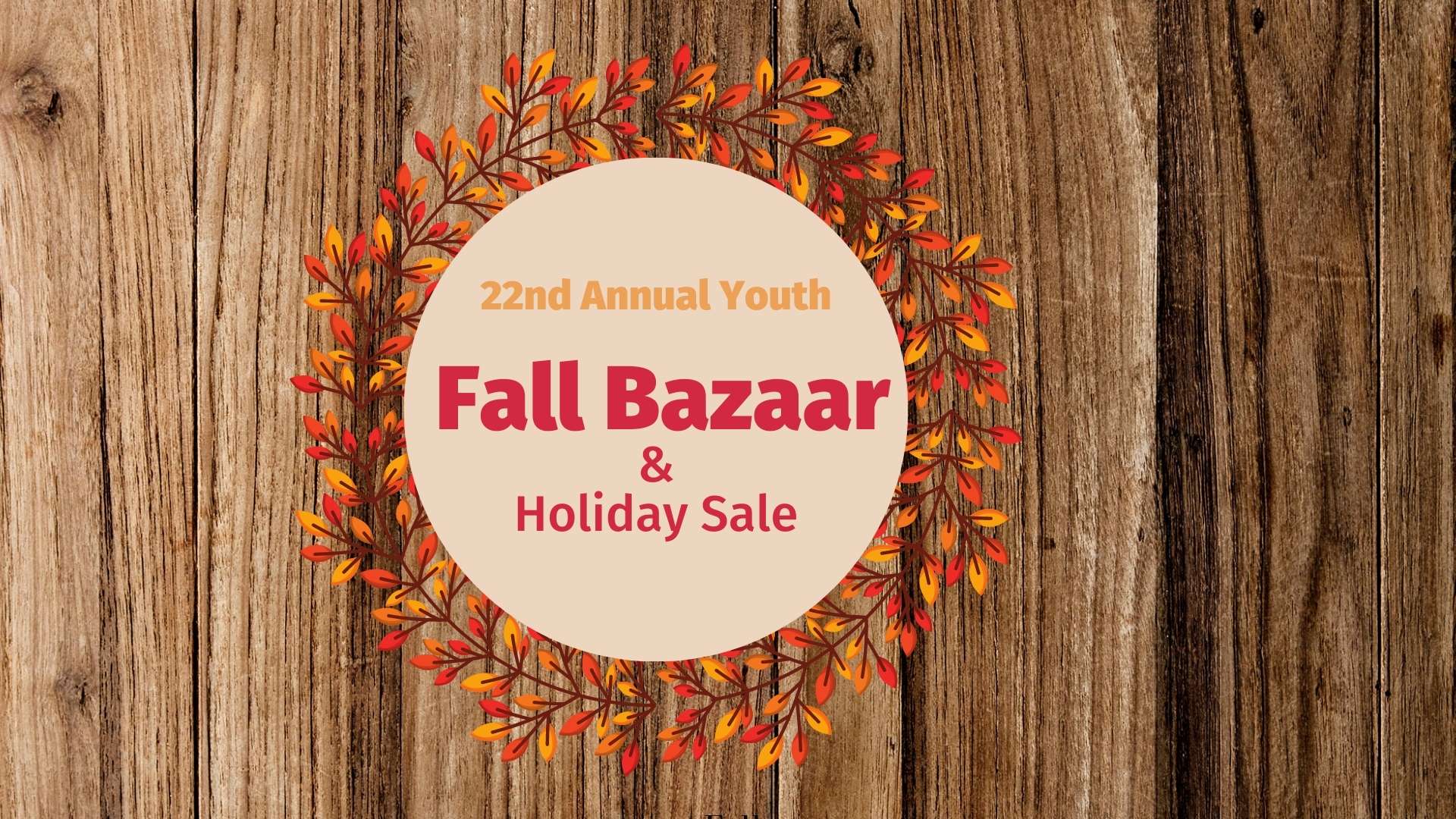 Fall Bazaar Friedberg Moravian Church